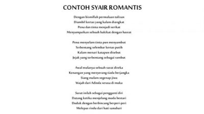 Pengertian Syair: Asal Kata, Jenis, dan Contohnya